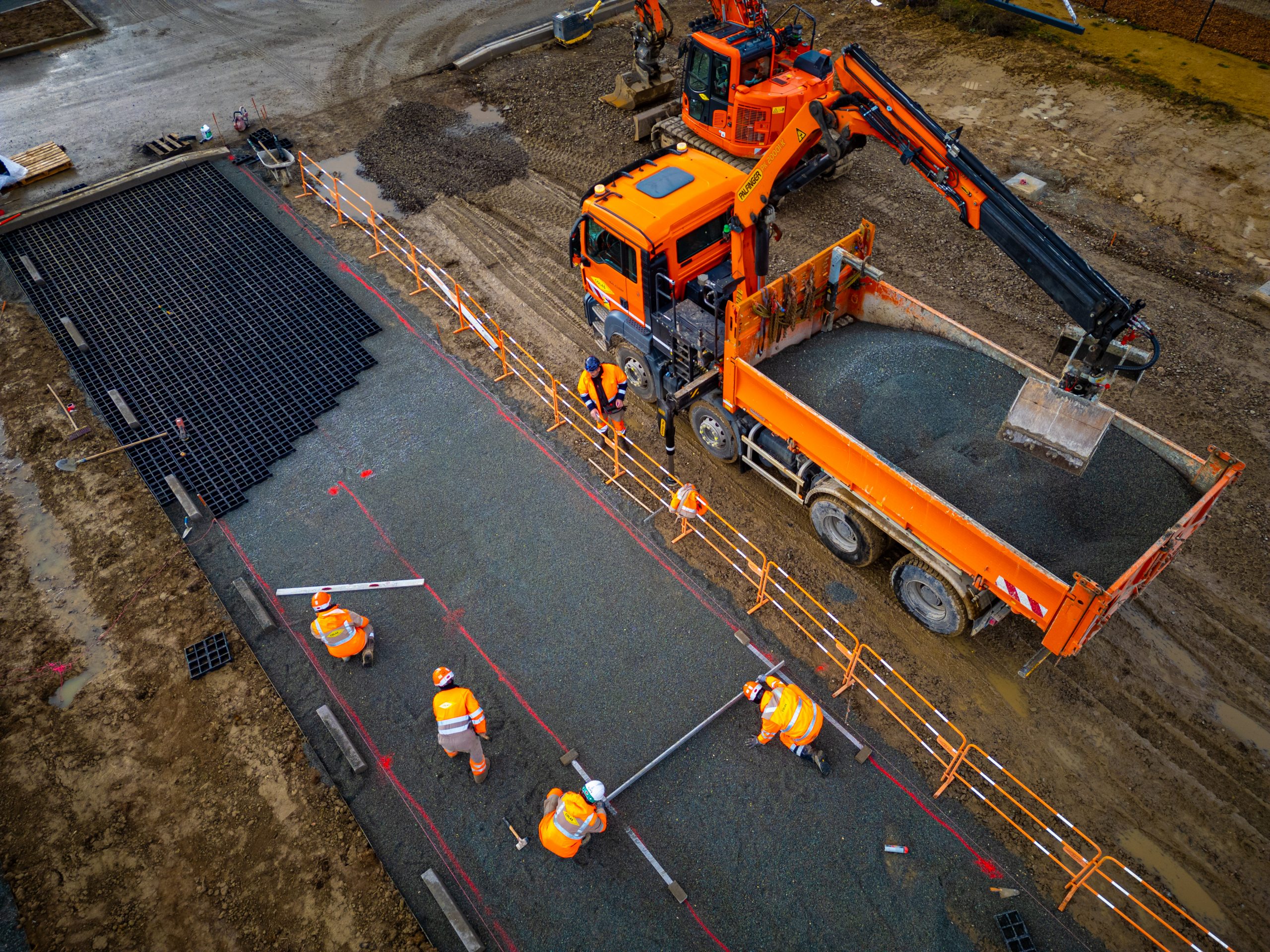 Dalles perméables pour Gigafactory | TP Aménagements